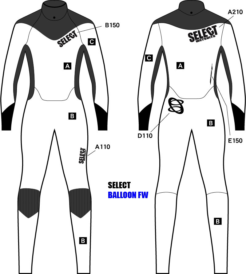 SELECT WETSUITS BALLOON FW NECK ENTRY